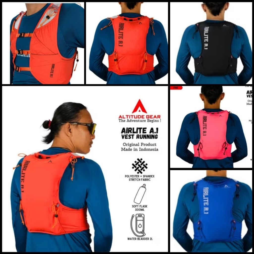 Jual Runing Vest | Hydropack | Tas Runing | Tas trail run | Shopee ...