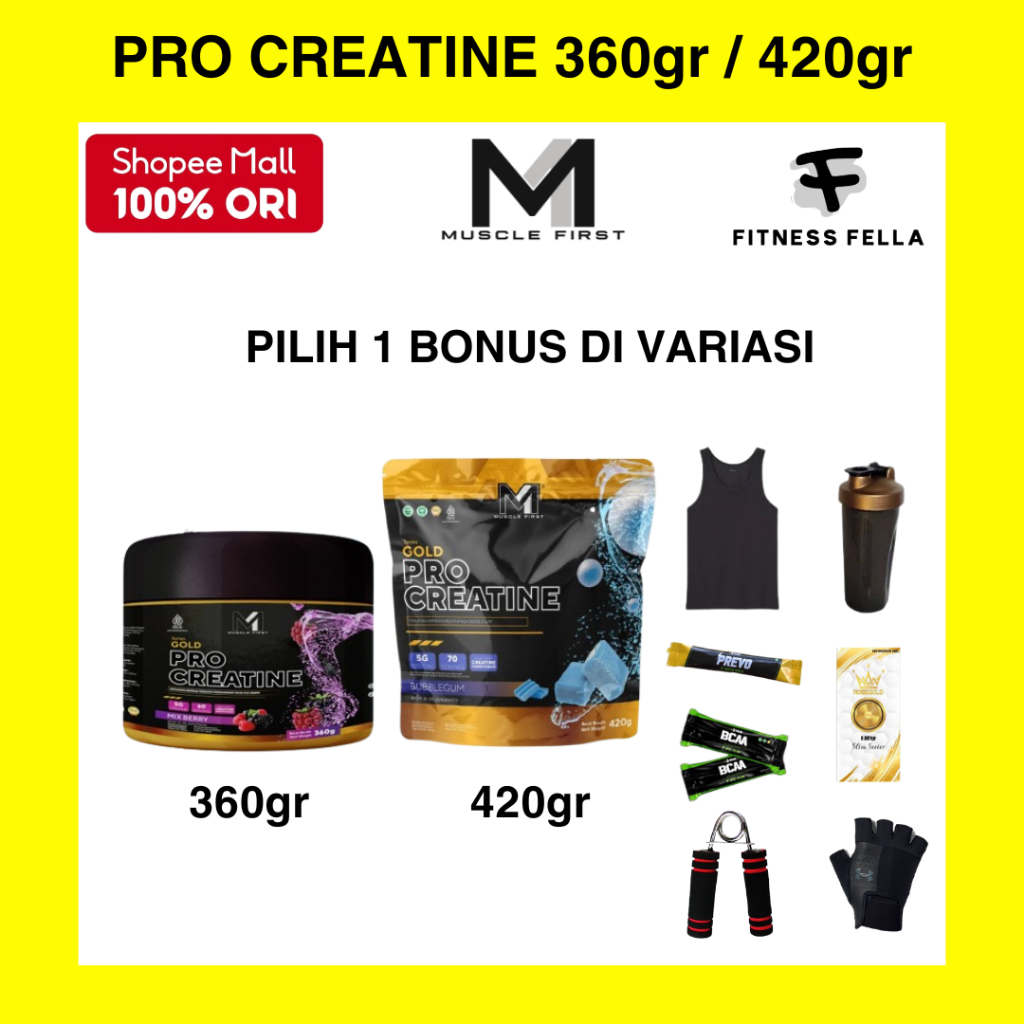 Jual M1 Muscle First Pro Creatine 360gr 60 Servings & 420gr 70 Servings ...
