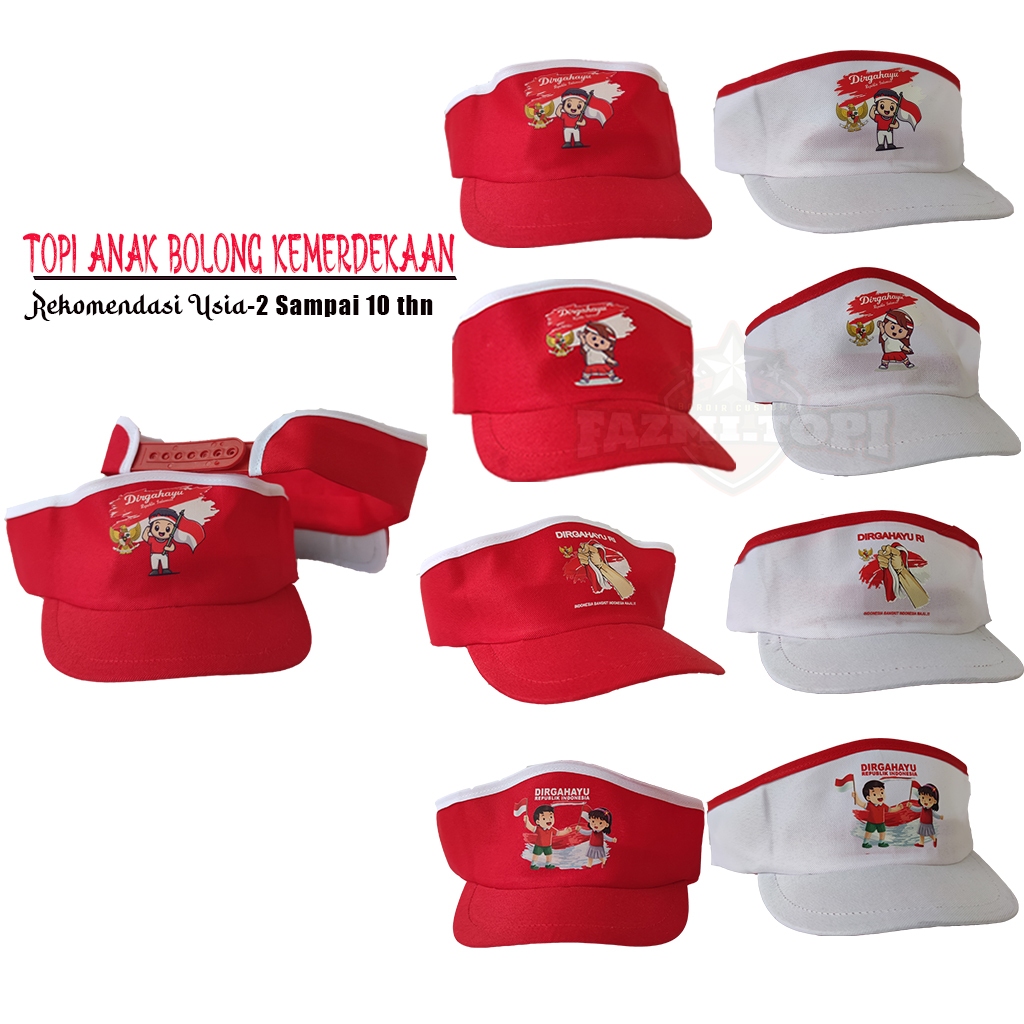 Jual Topi Golf Anak Kemerdekaan Topi Anak Agustusan | Shopee Indonesia