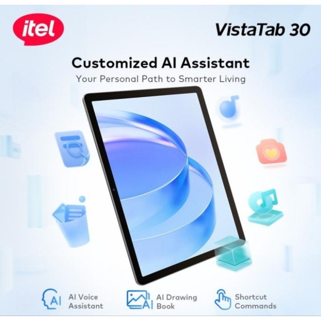 Jual ITEL VISTA TAB 30 RAM 4/128GB incloude keyboard case garansi resmi ...