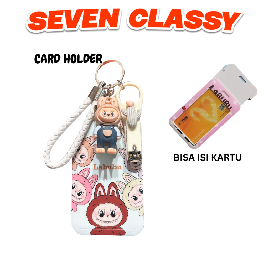 Jual SC - NAME TAG ID H780 CARD LAYARD HOLDER MOTIF LABUBU KAWAII UNTUK ...