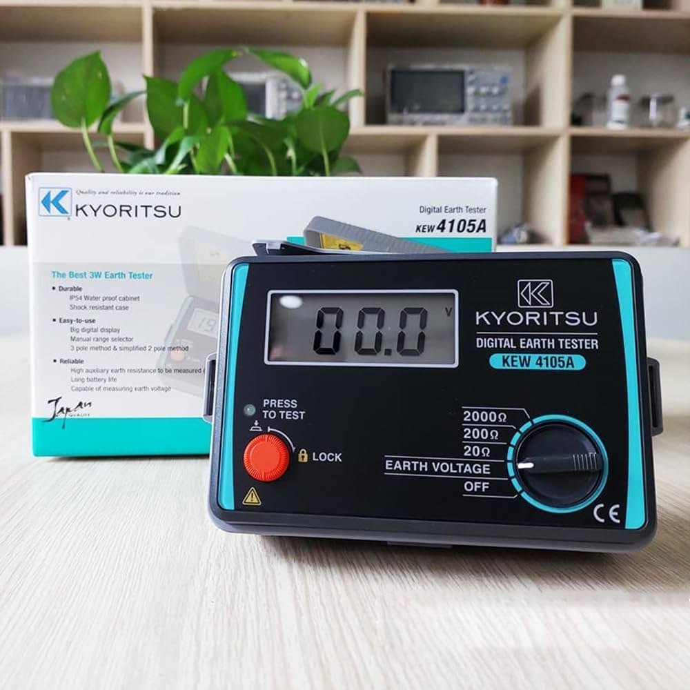 Jual KYORITSU 4105A grounding earth tester kit set ORIGINAL | Shopee ...