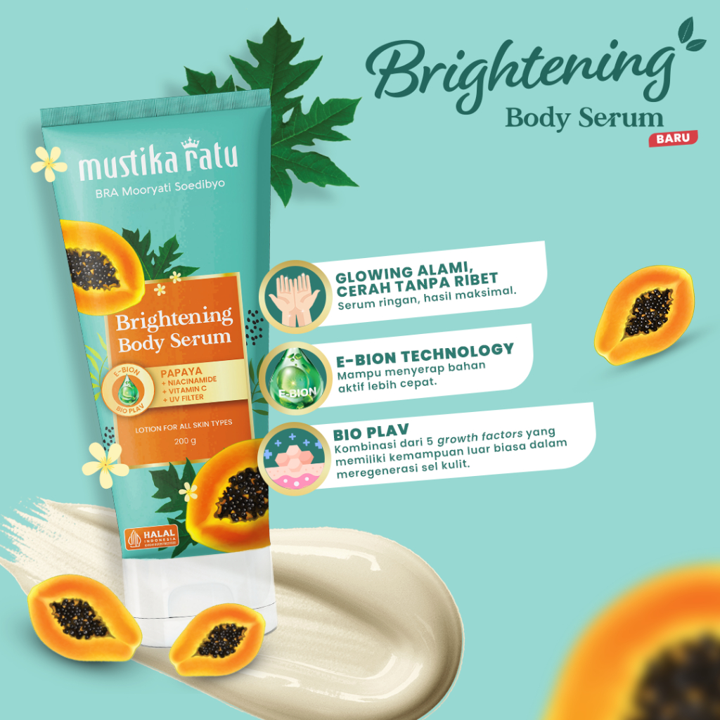Jual Mustika Ratu Brightening Papaya Body Serum 200ml | Shopee Indonesia