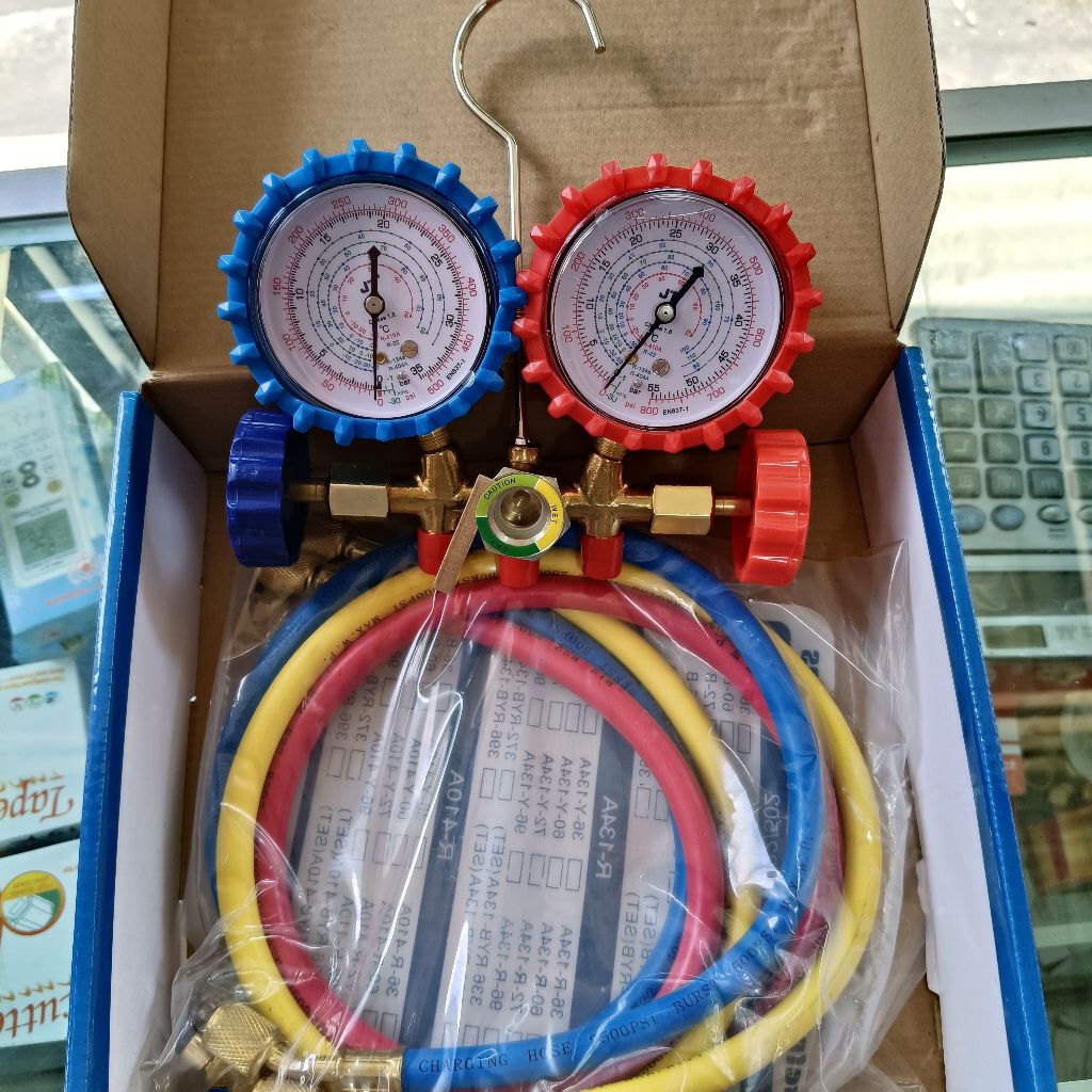 Jual TESTING MANIFOLD AC DOUBLE MULTI R22 R134A R404A R410A | Shopee ...