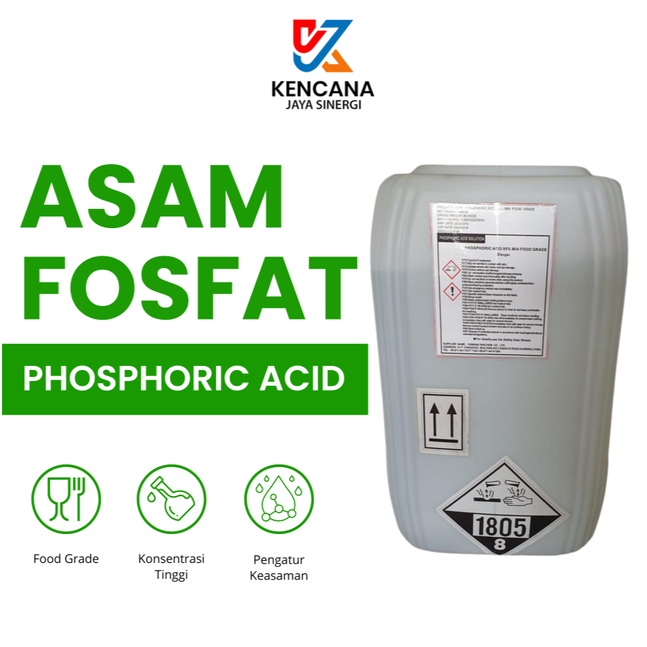 Jual Phosphoric Acid Asam Fosfat 85% Food Grade 35Kg | Shopee Indonesia