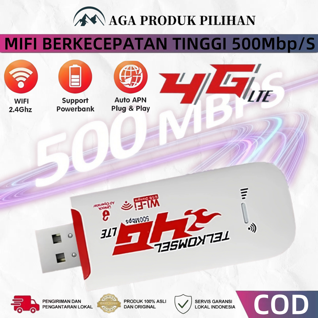 Jual 【COD】Modem WIFI USB 4g Semua Operator LTE Modem USB 500Mbps Modem ...