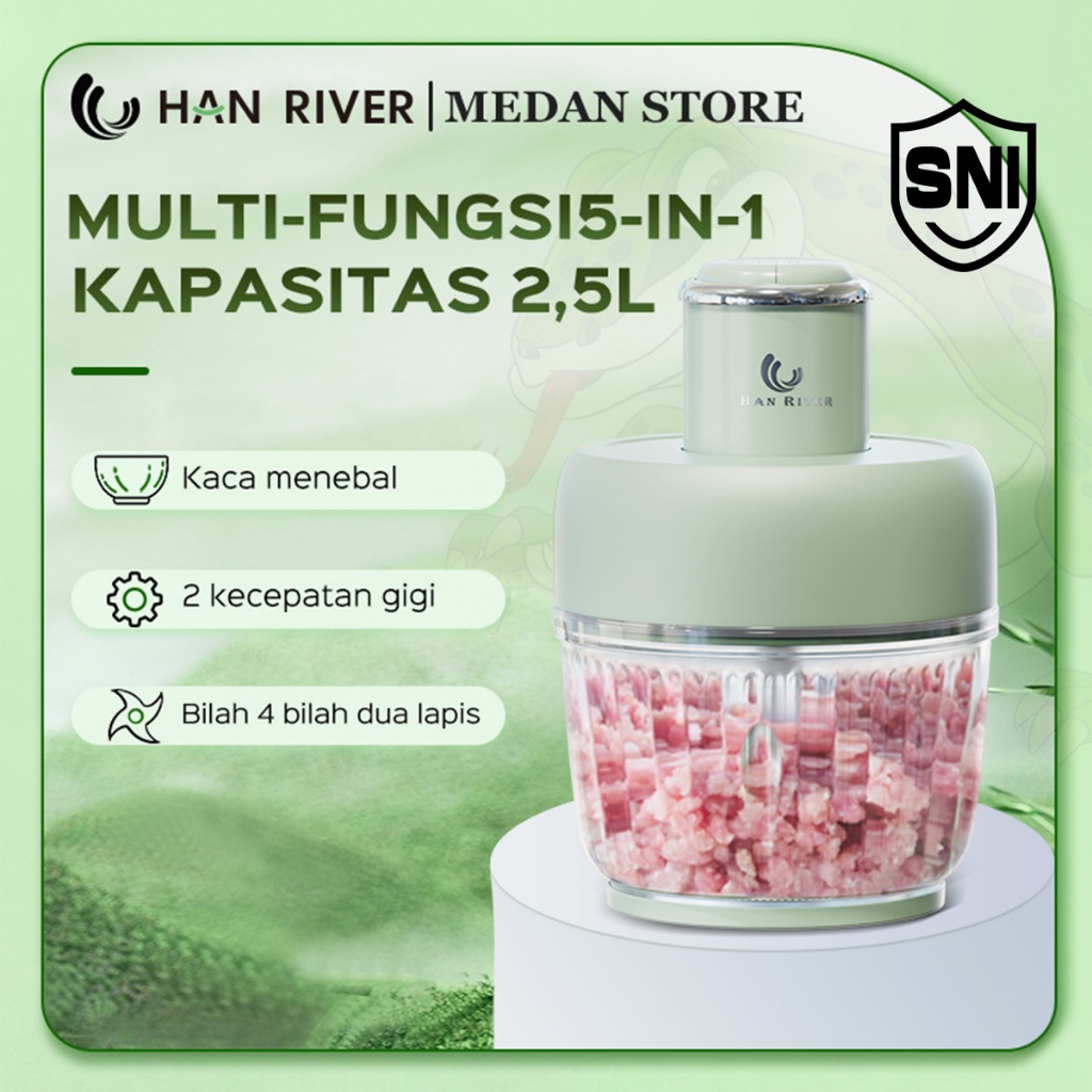 Jual HAN RIVER Medan Blender 5 in 1 Multifungsi Chopper 2.5L Food ...