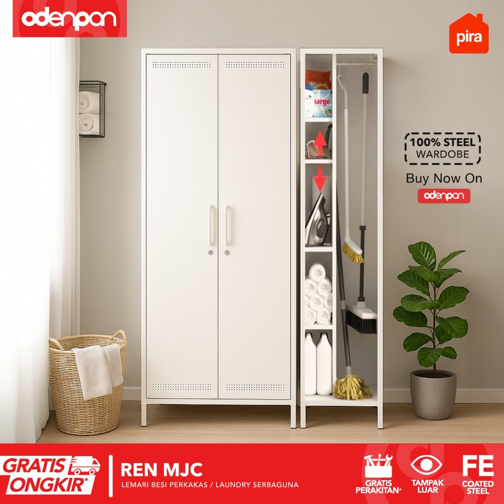 Jual PIRA Lemari Besi Rak Perkakas Laundry Serbaguna Minimalis 1 & 2 ...