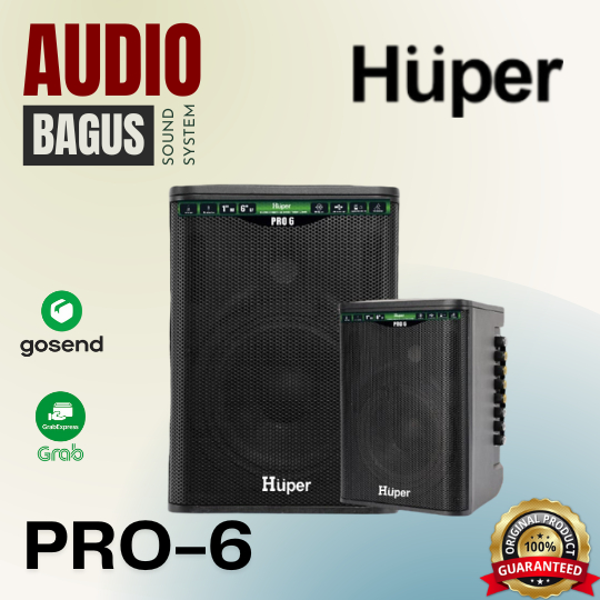 Jual HUPER PRO6 Speaker Portable Huper 6.5" Huper Pro-6 ORIGINAL GARANSI RESMI 1 TAHUN | Shopee ...
