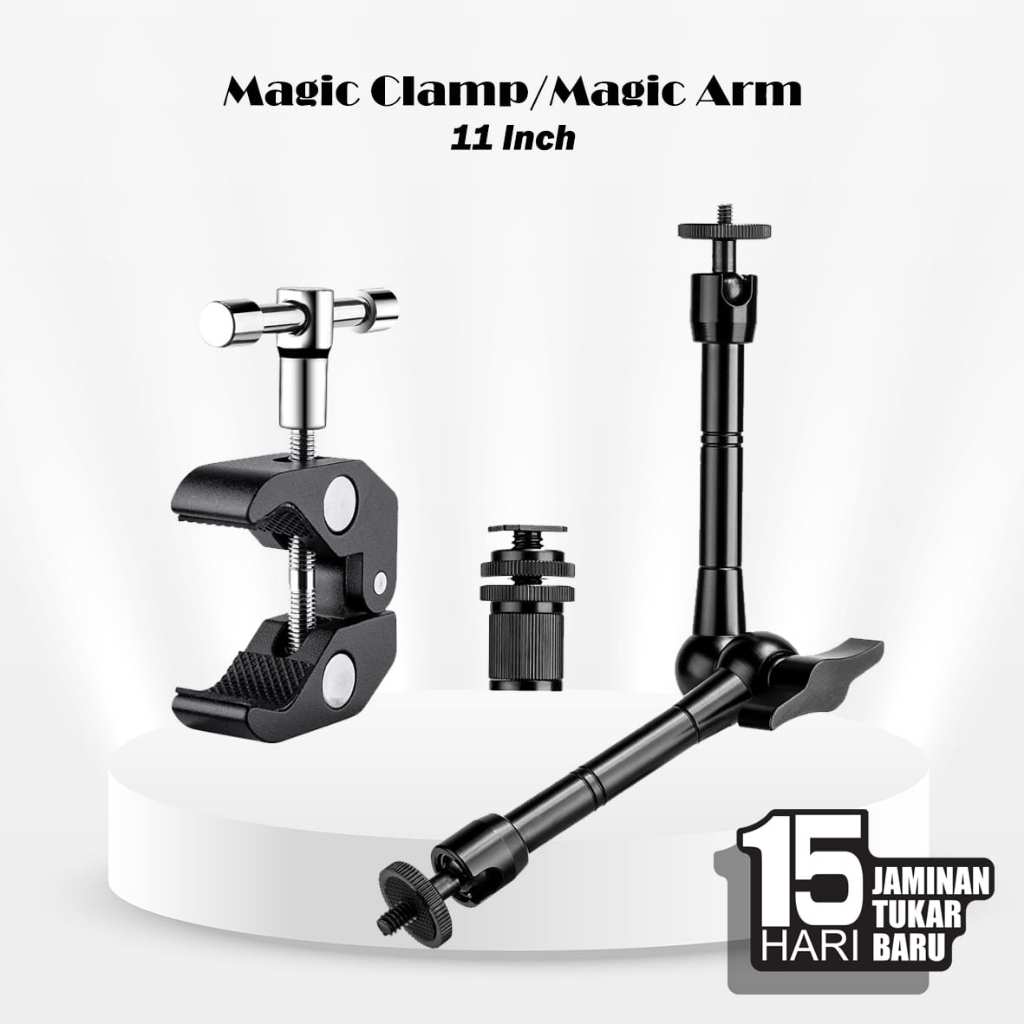 Jual Magic Clamp / Magic Arm 11 Inch includ Super C-Clamp | Shopee ...