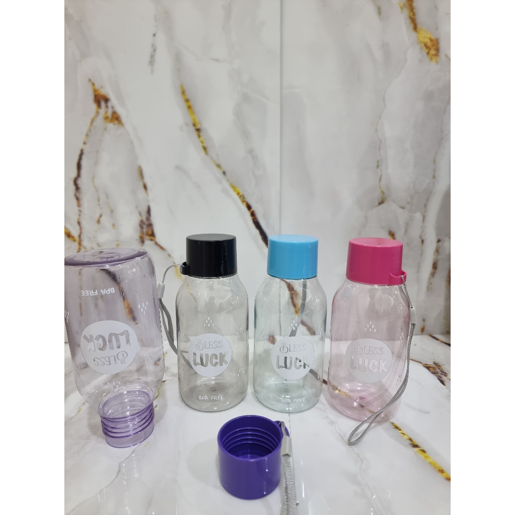 Jual TJ-901 Botol Minum Plastik Botol Minum Unik Bless Luck 350ml ...
