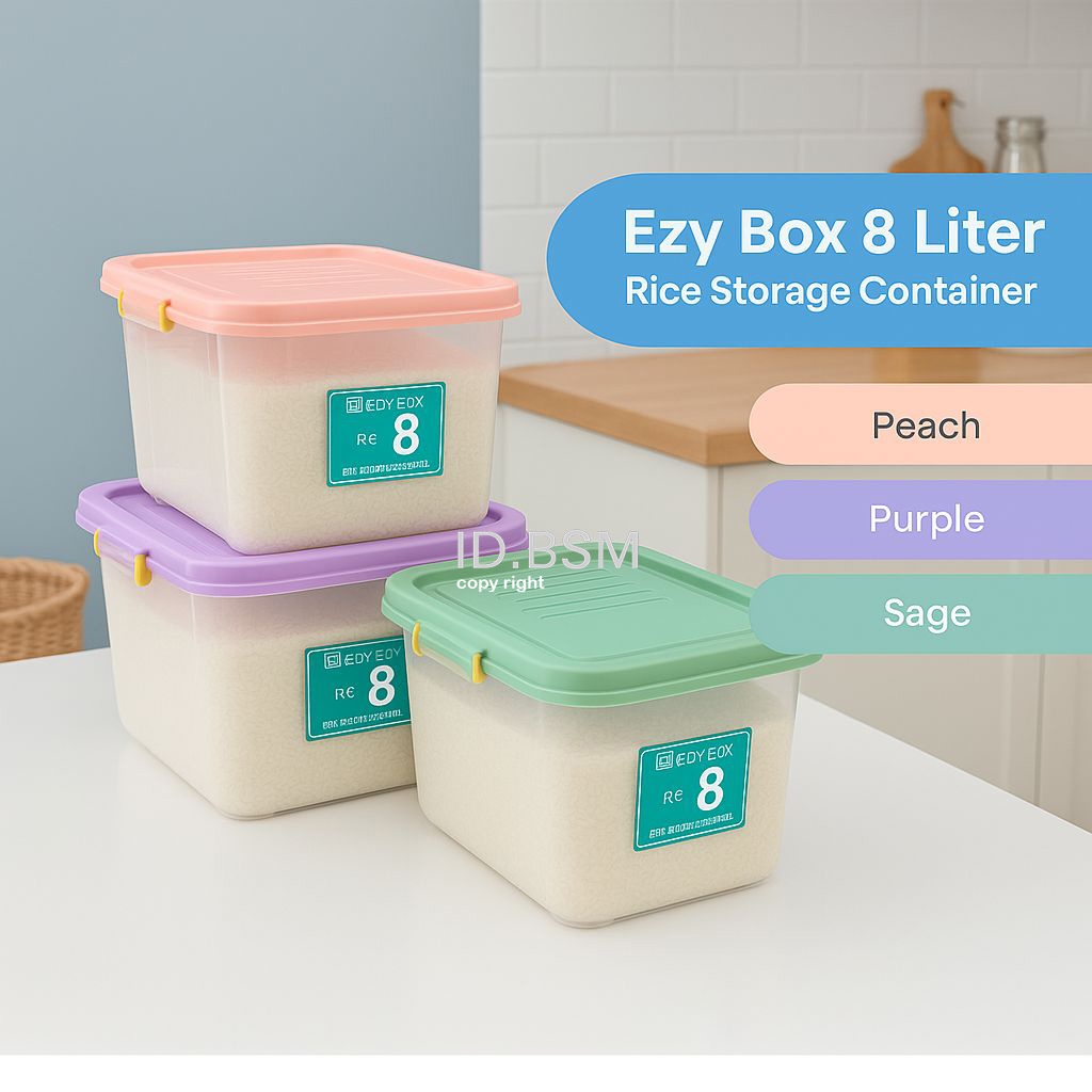 Jual Box Container Ezy Plastik Cb 8 Liter Kontainer box Transparan ...