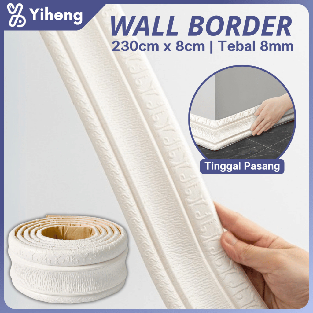 Jual R13-1- Wall Border List Border Foam Border List Wallpaper Plafon ...