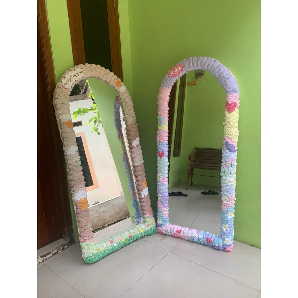 Jual standing mirror kaca standing kaca foam dynamite mirror foam ...