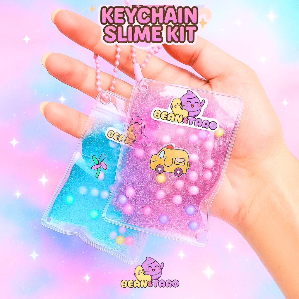 Jual KEYCHAIN SLIME KIT BY SLIME BEAN&TARO || SLIME LUCU || KEYCHAIN ...