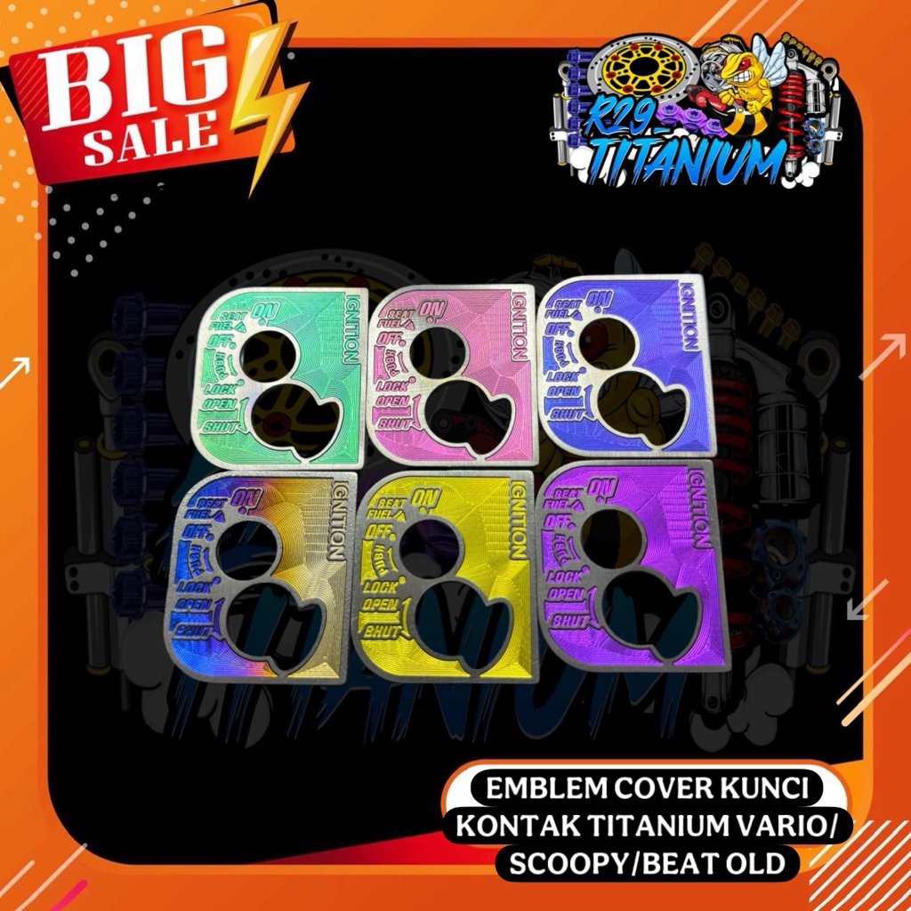 Jual EMBLEM KUNCI KONTAK TITANIUM VARIO/SCOOPY/BEAT OLD ORIGINAL ...