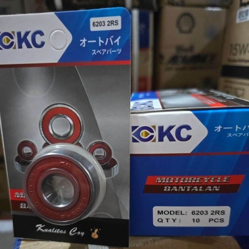 Jual BEARING LAHER RODA ISI 10 PCS MEREK KC 6203 2RS BUAT MOTOR BEBEK ...