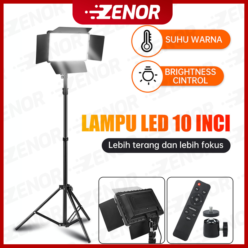 Jual Lampu Foto LED 10 Inci+ Tripiod Lampu Fotografi 3 Mode Suhu Warna, 10 Tingkat Kecerahan ...
