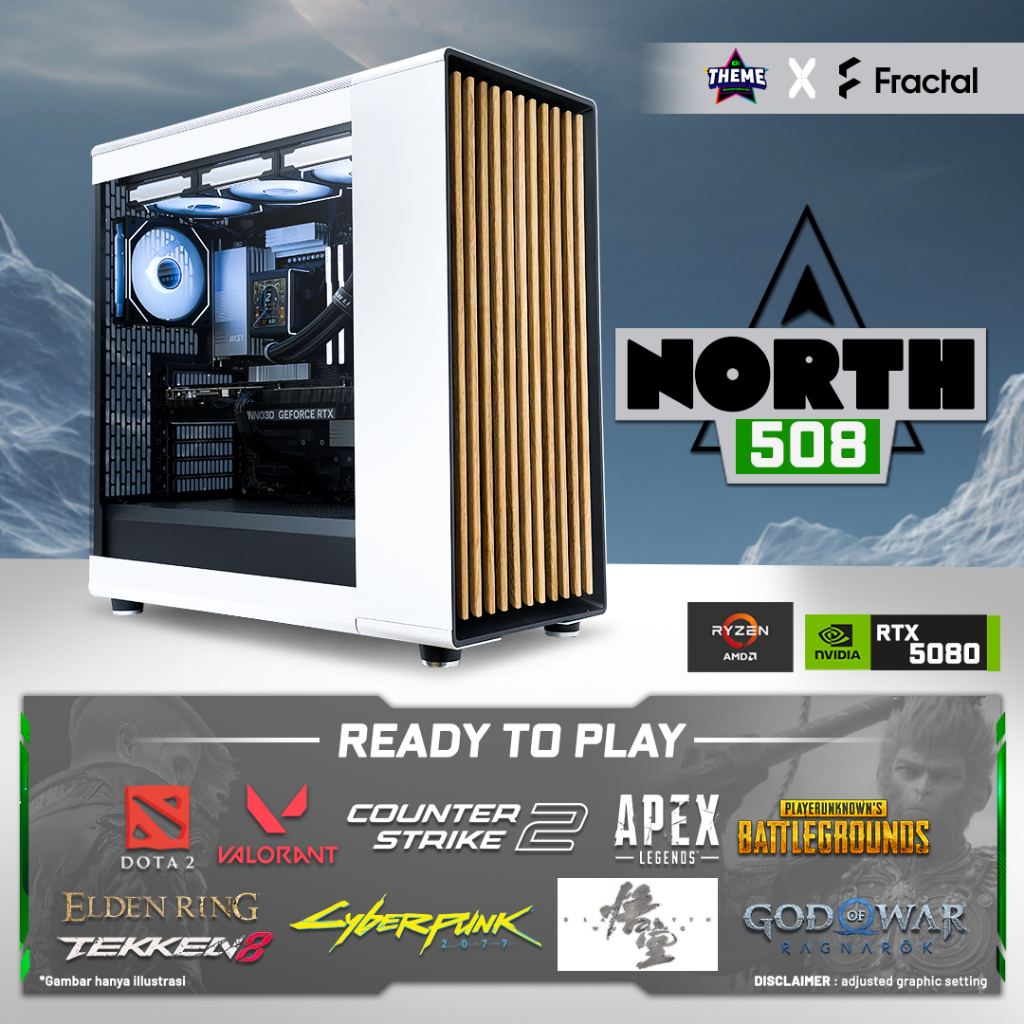 Jual PC Rakitan EK Theme X Fractal - North 508 - Ryzen 7 RTX 5080 ...