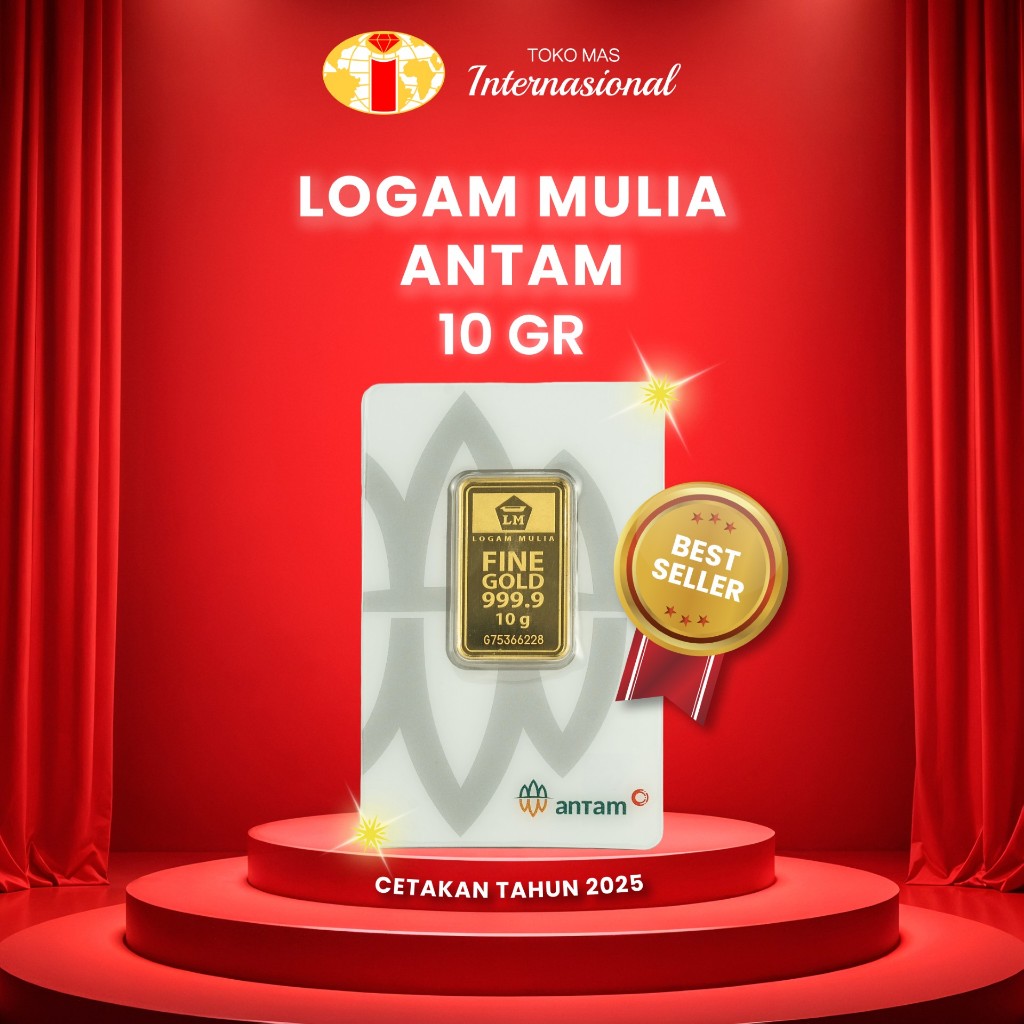 Jual Logam Mulia LM Press 10gr 10g 10 Gram Batangan Emas ANTAM ...