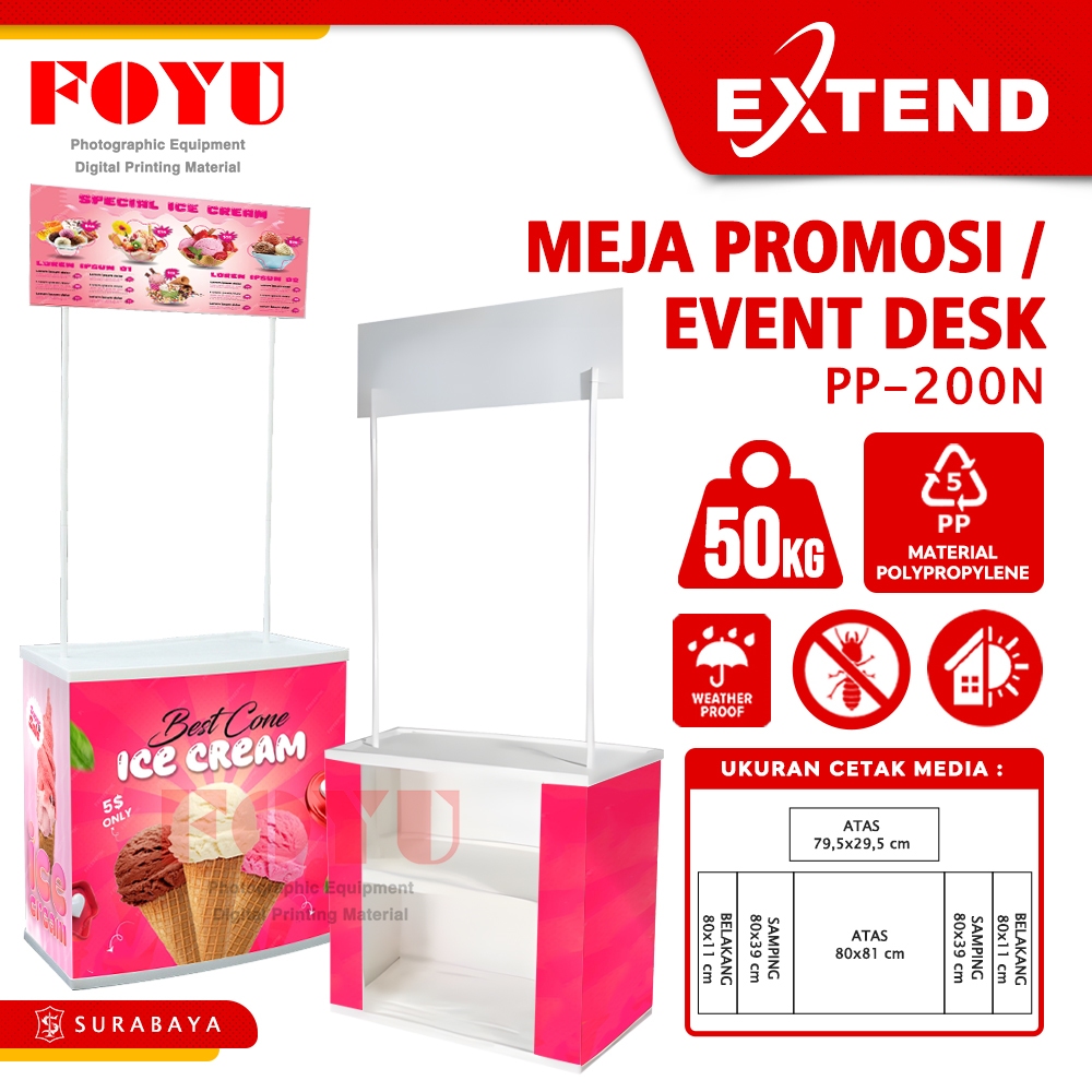 Jual Extend Event Desk Portable Meja Promosi Stand Jualan Booth ...
