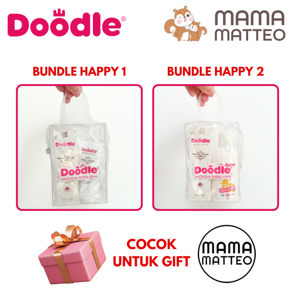Jual DOODLE BUNDLE Happy / Minyak Telon Baby Lotion Gentle Wash Sabun ...