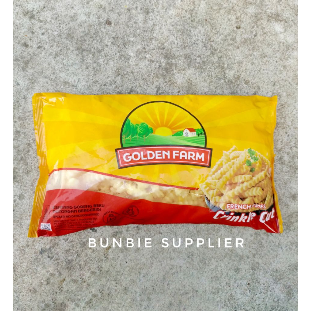 Jual PROMO Kentang GOLDEN FARM French Fries 1kg / Kentang Beku Frozen ...