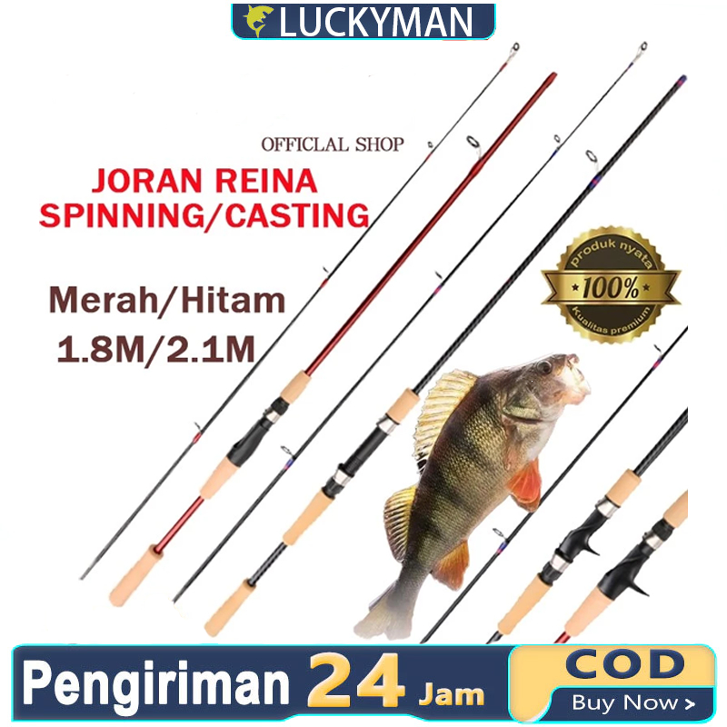 Jual Lacky Man-Joran Pancing Travel Portabel Joran Pancing Casting ...