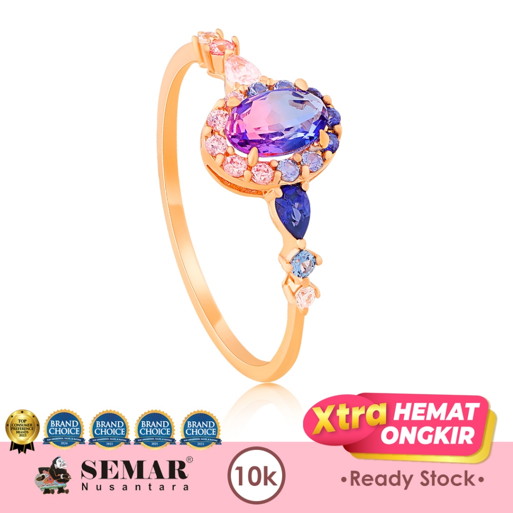 Jual Cincin Emas Orola Desire Oval Bliss Ring Collection Gold 10K Semar ...