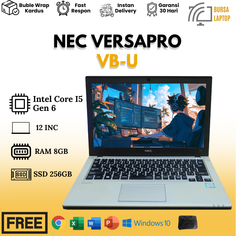 Jual Laptop NEC Versapro VB-U Intel Core I5 Gen 6 Ram 8gb Ssd 256gb ...