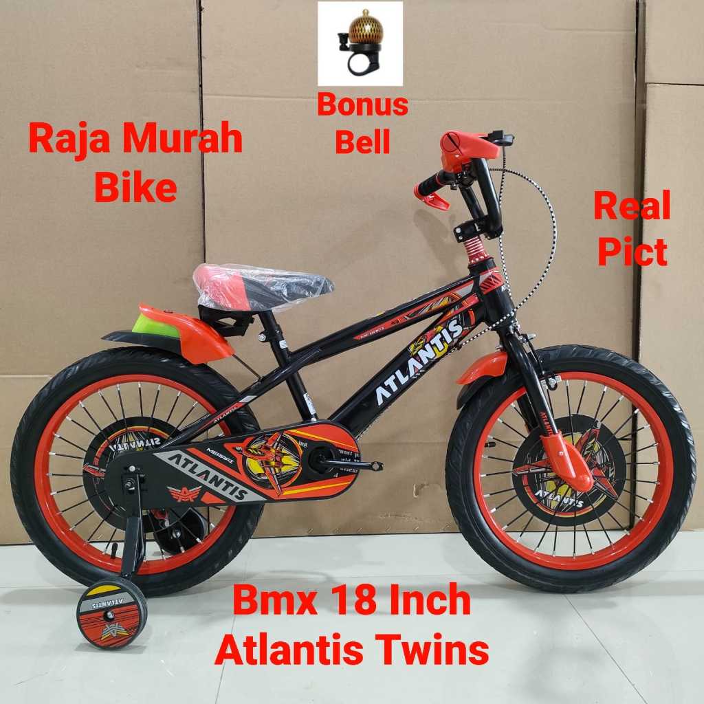 Jual Sepeda Anak Laki Laki Bmx 18 Inch Atlantis Twins Sepeda Anak ...