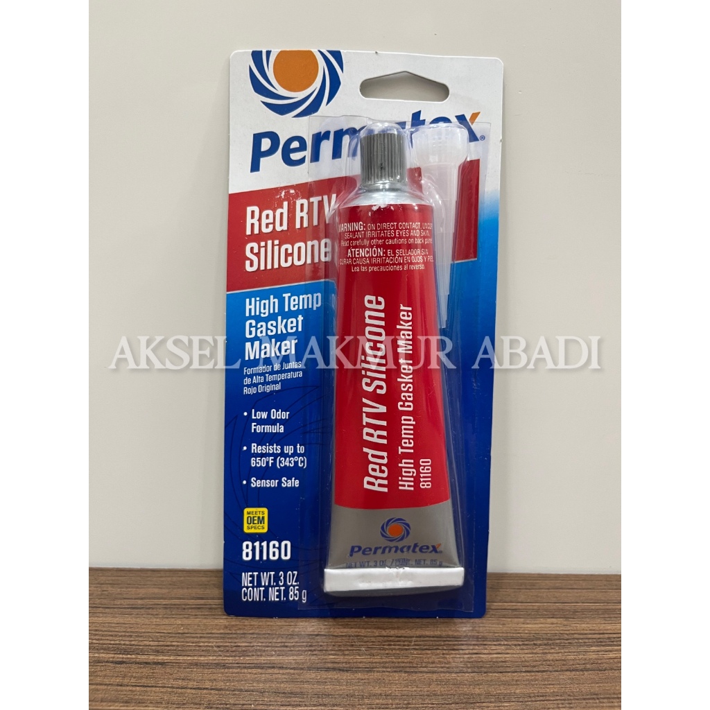 Jual Permatex Red RTV Silicone High Temp Gasket Maker 81160 85g ...