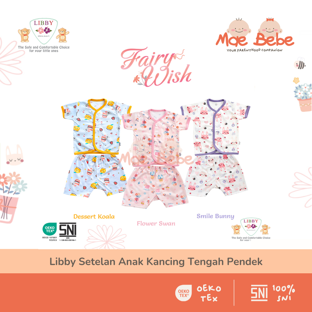 Jual [Size SML] Libby Setelan Pendek Kancing Tengah Celana Pendek Motif Unisex | Shopee Indonesia