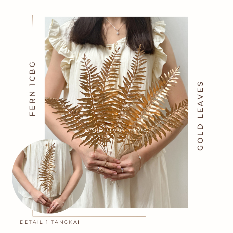 Jual GOLD LEAVES ARTIFICIAL Bunga Daun All Varian Emas Artificial Gold ...