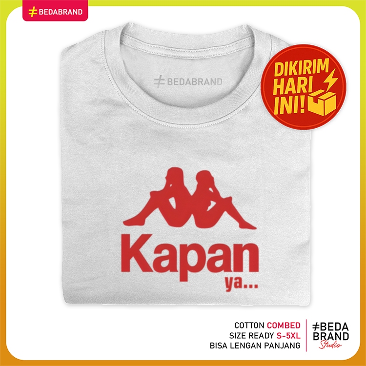 Jual Kaos Plesetan Parodi Logo Brand Unik - Kapan Ya | Shopee Indonesia