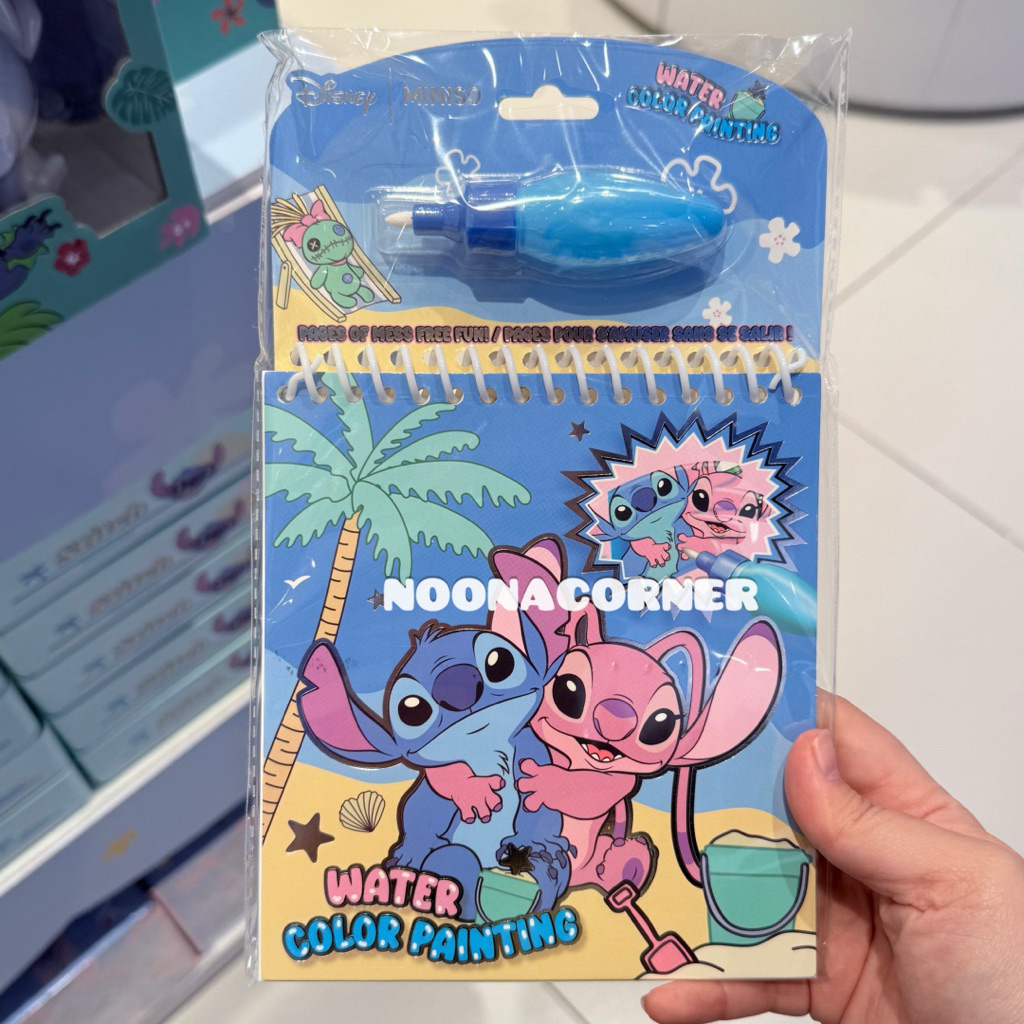 Jual Miniso x Disney ‼️ Water Color Painting Stitch & Angel Collections ...