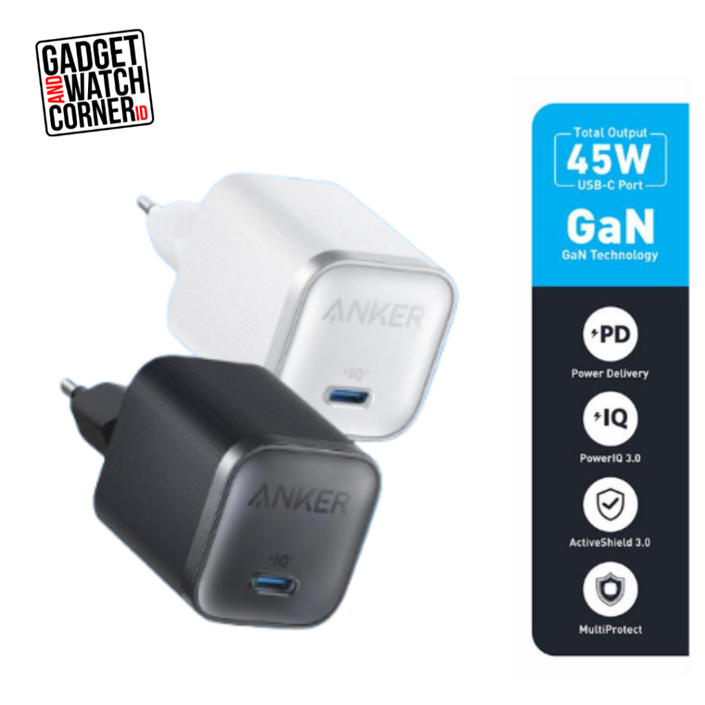 Jual Anker Nano Charger 45W Type C Fast Charging USB-C Adaptor Wall ...