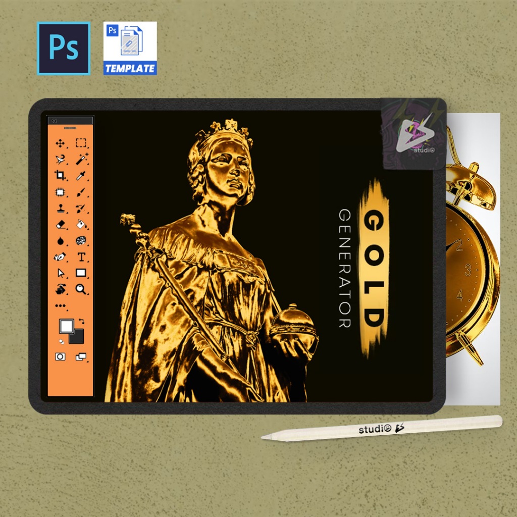 Jual Photoshop Template - PG Gold Generator | Shopee Indonesia
