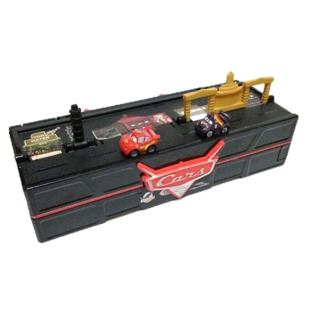 Jual Mattel Disney Pixar CARS micro world figure carrier box case ...