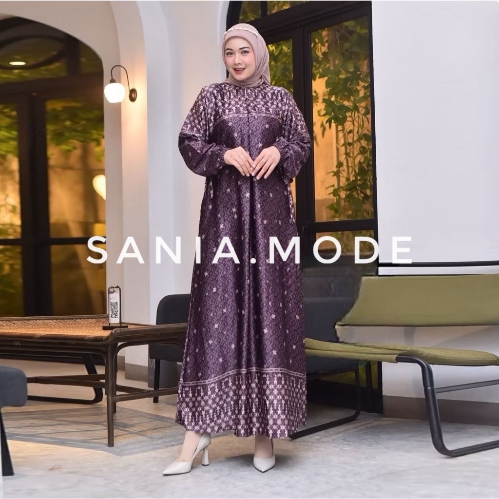Jual Gamis Silk Premium BELLA Grade A Elegan Mewah Motif Terbaru 2025 ...
