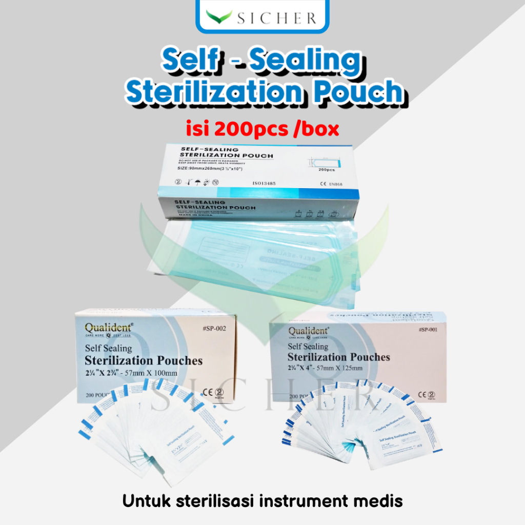 Jual Self-Sealing Sterilization Pouch / Medipack Medipak / Kantong ...