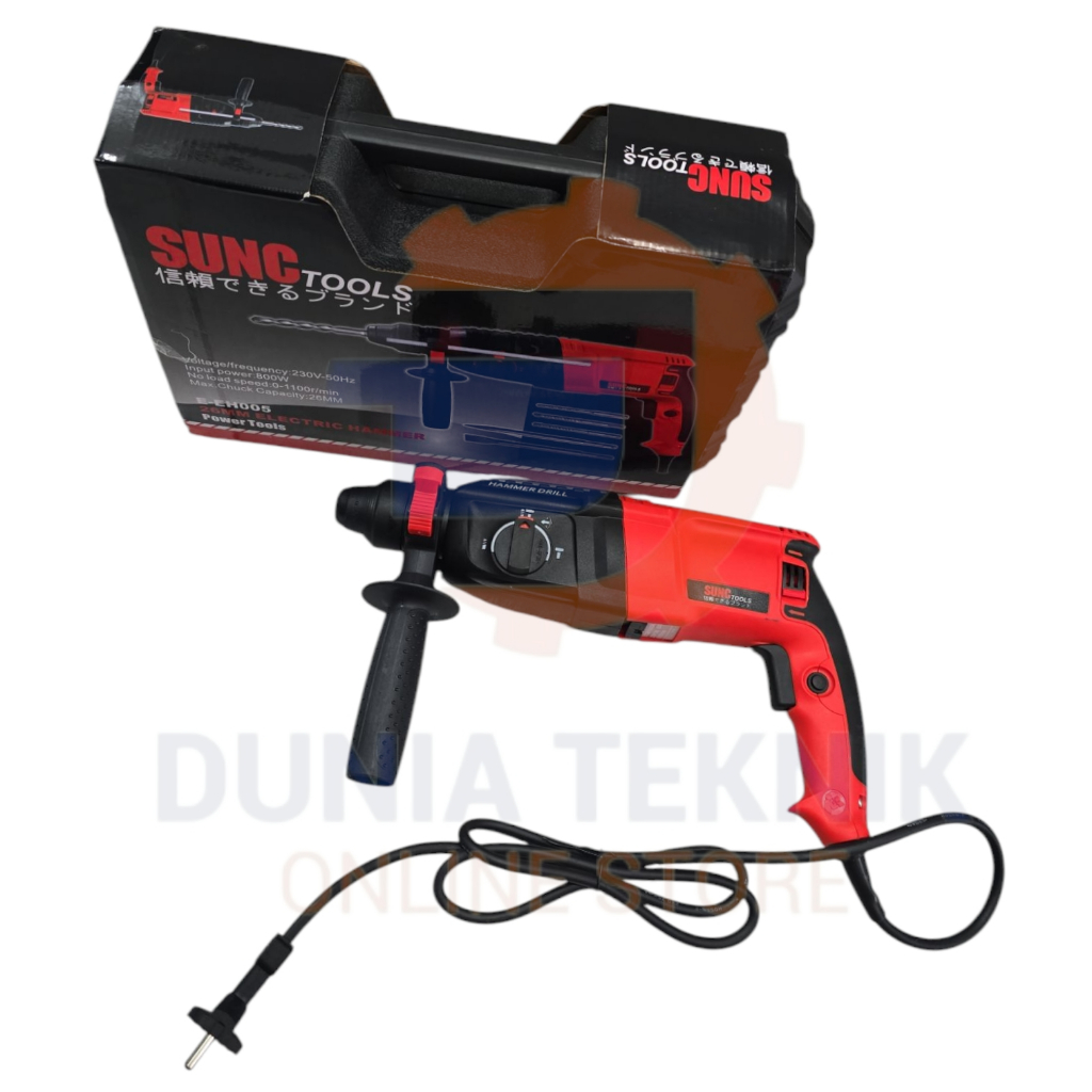 Jual Mesin Bor Bobok Beton SUNC TOOLS Rotary Hammer Drill 2-26 Set Mata ...