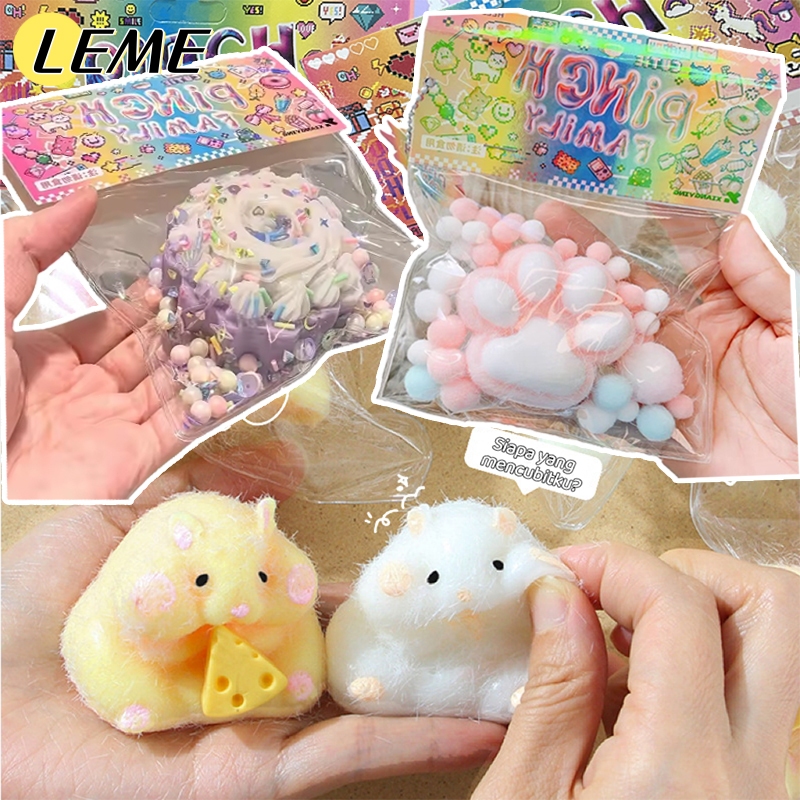Jual 【Squishy Squeezy 】Taba Squishy Pinch Hamster Cheese Keju Pencet Squisi Soft Stress Relief ...