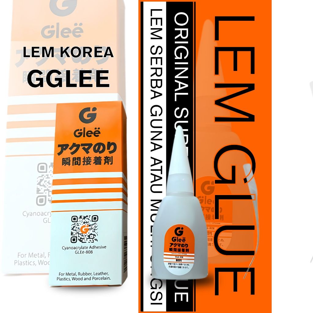 Jual Glue Korea PAKET 10 PC/25 PC/50 PC/ Perekat Super Rekat / Lem Korea Original Asli Lem Power ...