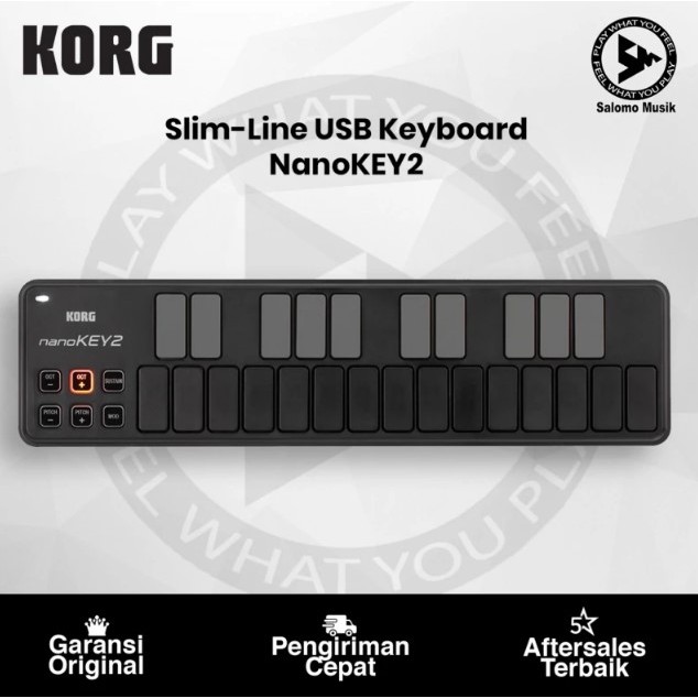 Jual Korg NanoKEY2 Slim Line USB Keyboard Original | Shopee Indonesia
