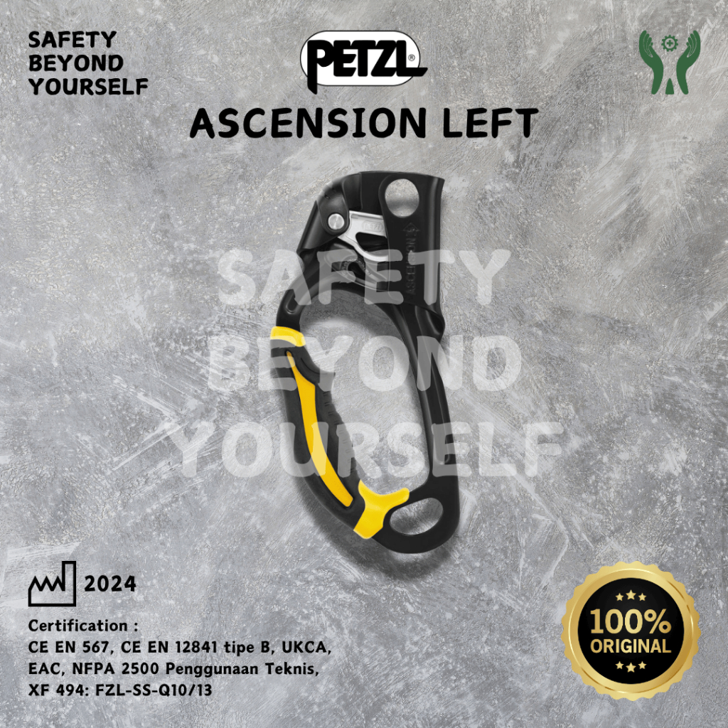 Jual ASCENSION LEFT PETZL Hand Ascender - Jumar Kiri untuk Keselamatan Kerja di Ketinggian Akses ...