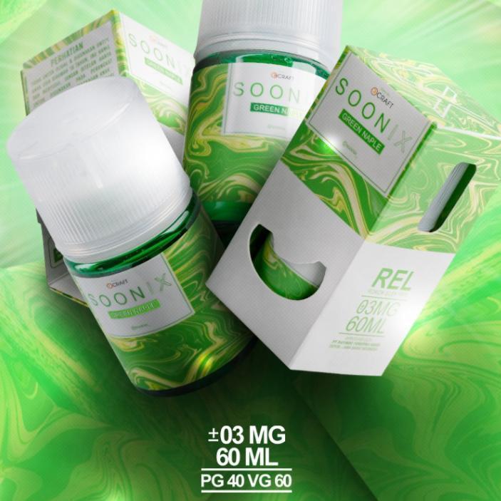 Jual SOONIX GREEN NAPLE APEL HIJAU 60ML 3MG BY RCRAFT | Shopee Indonesia