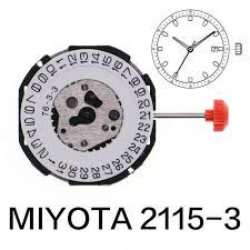 Jual Mesin Jam Tangan Miyota 2115 Movement 3 Hands (Tanggal 3H) | Shopee Indonesia