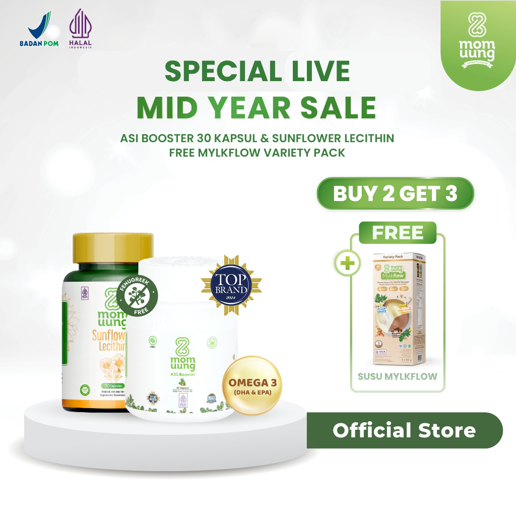Jual [SPECIAL LIVE] BUY 2 GET 3 Mom Uung ASI Booster + Sunflower ...