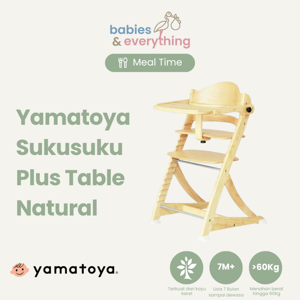 Jual Yamatoya Sukusuku Plus Table Natural - Meja Makan Balita | Shopee ...
